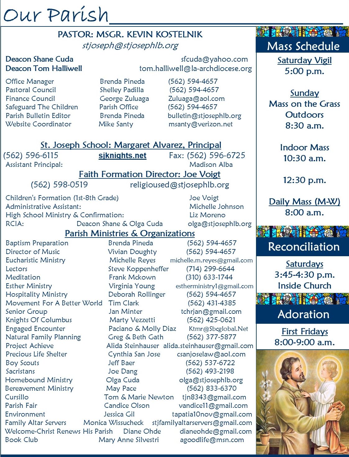 Directory – St Joseph Catholic Church